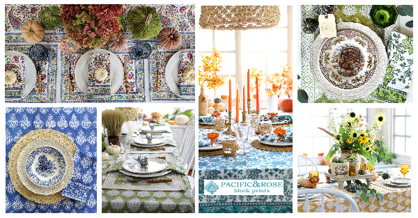 9 gorgeous Thanksgiving tables – Pacific & Rose Textiles